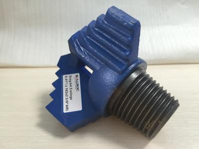 China Thread 3 1/2 AR 165mm 6 1/2 Diameter Drag Drill Bit Blue Corlor For Water Well Drilling for sale