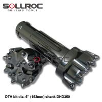 China 6 Inch - 152mm Shank Dth Bits DHD360 Black High Air Pressure For Mining for sale