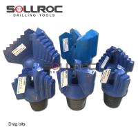 China Full Size Tungsten Carbide Inserts Three Wing Drag Bits For Soft Drilling for sale