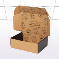 China Recycled Non Toxic E Flute Corrugated Paper Mailing Box Printing Logo for sale