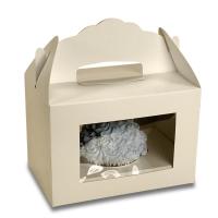China Recyclable CupCake Takeaway Custom Food Packaging Boxes Spot UV for sale