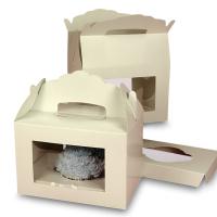 China Recyclable CupCake Takeaway Custom Food Packaging Boxes Spot UV for sale