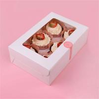 China Recyclable CupCake Takeaway Custom Food Packaging Boxes Spot UV for sale