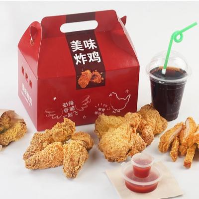 China Ivory Board Anti Oil BOPP Sealable Fried Chicken Box Custom Size 2000pcs MOQ for sale
