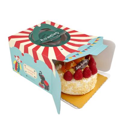 China 300gsm Paperboard Birthday Cake Box Bulk Custom CMYK Pantone Printing for sale
