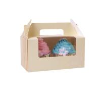 China OEM ODM Foldable 420gsm Kraft Paper Luxury Cake Box Custom Color for sale