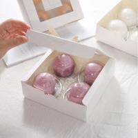 China C2S Art Paper White Bakery Box Window Pie Beautifully Wrapped for sale