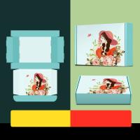 China Custom Ecommerce Logo C2S C1S Corrugated Shoe Box Popular Design for sale