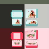 China Folding Embossing Corrugated Garment Gift Box Custom Logo Printing for sale