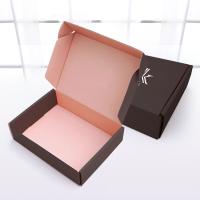 China Custom Printed Corrugated Paper Packaging Box 300gsm Kraft Cardboard Gift Box for Garments Clothing Retail for sale