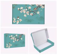 China Custom CMYK Foldable Corrugated Packaging Box 80-120 GSM Kraft Paper Shipping Box for sale