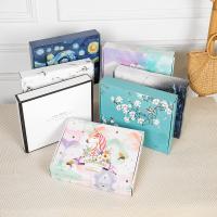China 800gsm Flat Pack Cardboard Gift Boxes with Lids Custom Shape for Luxury Packaging for sale