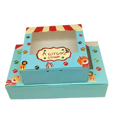 China Recycled Kraft Paper Cake Box 10cm Width Customizable Eco Friendly Packaging for sale