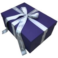 China Christmas Socks CMYK Magenta Gift Packing Boxes Corrugated Board for sale
