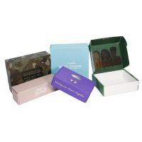 China Custom Logo Pink Corrugated Mailing Boxes 300gsm FBB 2mm Thick Kraft Paper Packaging for sale