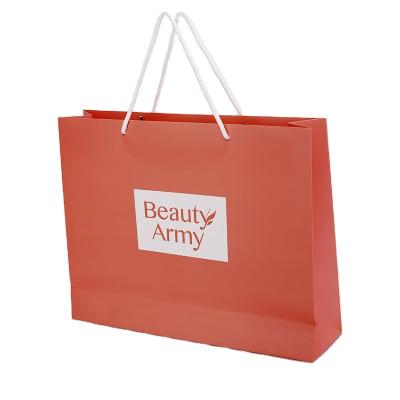 China Colorful CMYK Pantone Width 25mm Recycled Paper Bag For Gift for sale