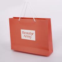 China Matt Logo Common 28*15*28cm Printable Paper Bags Gift Packaging for sale