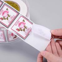 China Custom CMYK PMS Adhesive Thermal Label Sticker for Cosmetic Product 80x80mm for sale