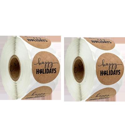 China Round Waterproof Glossy Custom Label Stickers Roll Printing Brand Logo for sale