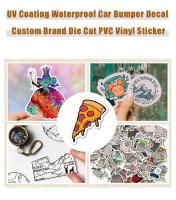 China Round Waterproof Glossy Custom Label Stickers Roll Printing Brand Logo for sale