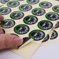 China Custom CMYK Label Stickers Roll 2x2 Inch Round Matte Glossy Waterproof for sale