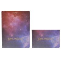 China Custom Debossed Recycled Paper Greeting Cards with Envelopes 120x170mm for sale