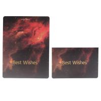 China Custom Debossed Recycled Paper Greeting Cards with Envelopes 120x170mm for sale