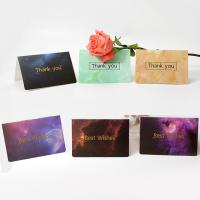 China Custom Debossed Recycled Paper Greeting Cards with Envelopes 120x170mm for sale
