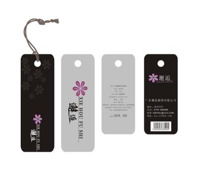 China Fashion Folded Clothing Thick 2mm Personalized Hang Tag Debossing for sale