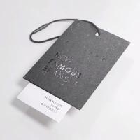 China Fashion Folded Clothing Thick 2mm Personalized Hang Tag Debossing for sale