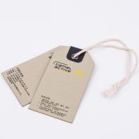 China Custom C1S Coated Paper Embossed Swing Tags Eco Friendly for Garment Shirt Shoes Bags 300gsm for sale