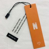 China Custom Debossing Cardboard Swing Hang Tag with Rope for Wedding Thank You Cards for sale
