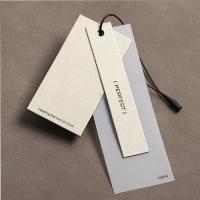 China Garment T Shirt Whiteboard Personalized Hang Tag Bronze Printing for sale