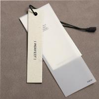 China Garment T Shirt Whiteboard Personalized Hang Tag Bronze Printing for sale