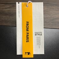 China Custom CMYK Personalized Hang Tags for Garment Clothing Cardboard 1000pcs for sale