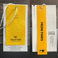 China Custom CMYK Personalized Hang Tags for Garment Clothing Cardboard 1000pcs for sale