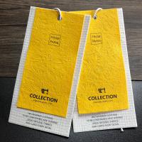 China Custom CMYK Personalized Hang Tags for Garment Clothing Cardboard 1000pcs for sale
