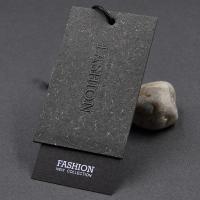China Custom E Flute Corrugated Hang Tag OEM Clothing Brand Paper Label 600-1600gsm for sale