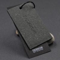 China Custom E Flute Corrugated Hang Tag OEM Clothing Brand Paper Label 600-1600gsm for sale