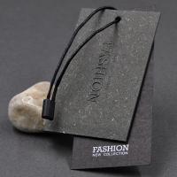 China Custom E Flute Corrugated Hang Tag OEM Clothing Brand Paper Label 600-1600gsm for sale
