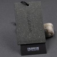 China Custom E Flute Corrugated Hang Tag OEM Clothing Brand Paper Label 600-1600gsm for sale