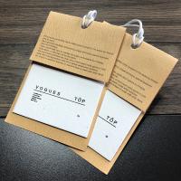China Corrugated Clothing Iridescent Paper Personalized Hang Tag With String for sale