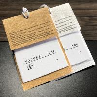 China Corrugated Clothing Iridescent Paper Personalized Hang Tag With String for sale