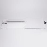 China Folding Magnetic 185g fancy paper White Packaging Box For Apparel for sale