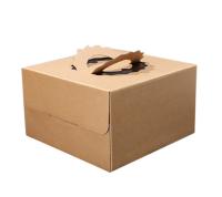 China 350gsm Kraft Paper Food Boxes Wedding Anniversary Candy Gable Box Custom Size for sale