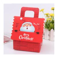 China Eco Friendly Christmas gift CMYK Candy Packaging Box With Handle for sale