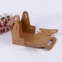 China Oil Proof 350gsm kraft paper Salad Packaging Boxes CMYK printing for sale