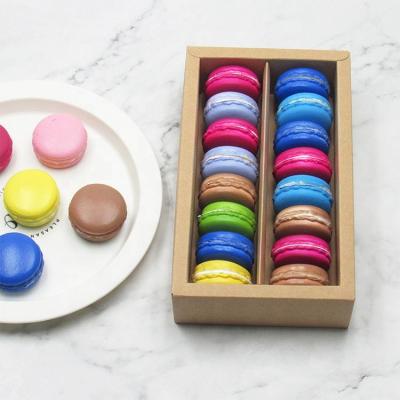 China OEM Custom Macaron Food Packaging Boxes with Clear Window 1000pcs MOQ for sale
