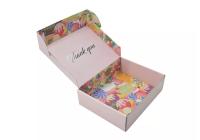 China Corrugated Offset Printing CMYK Cosmetic Shipping Box 28*15*6cm for sale