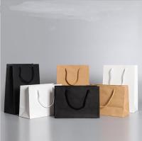 China Custom Kraft Paper Shopping Bags 300gsm Offset 4C Printable Reusable Tote for Retail Stores for sale